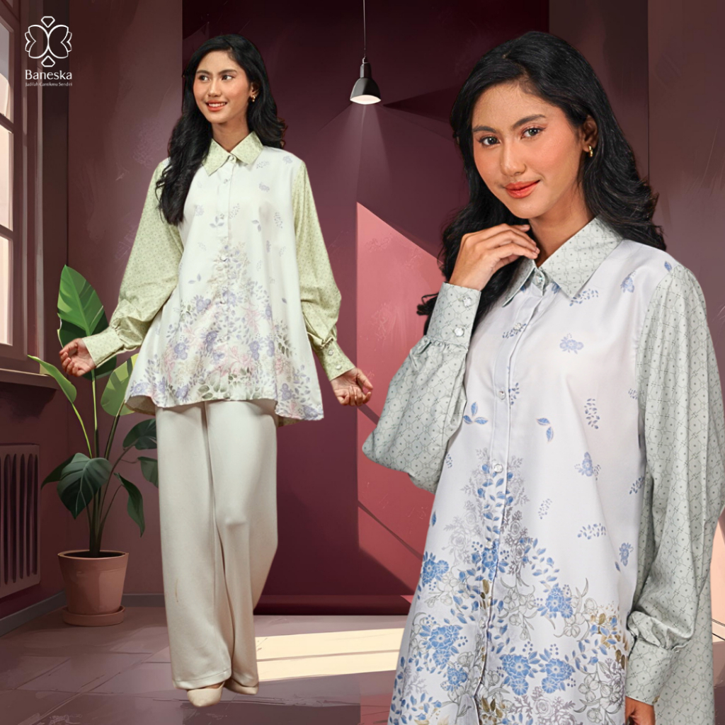 Jual [BEST SELLER] BANESKA TOP ATASAN BLOUSE WANITA ALMA SERIES ...