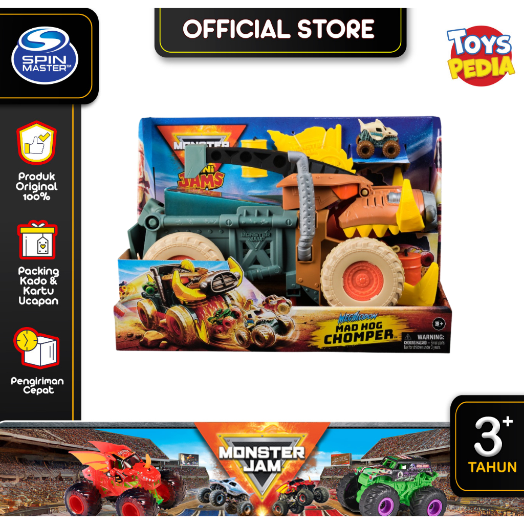 Jual Mainan Monster Jam Mini Jam Warthog Playset | Shopee Indonesia