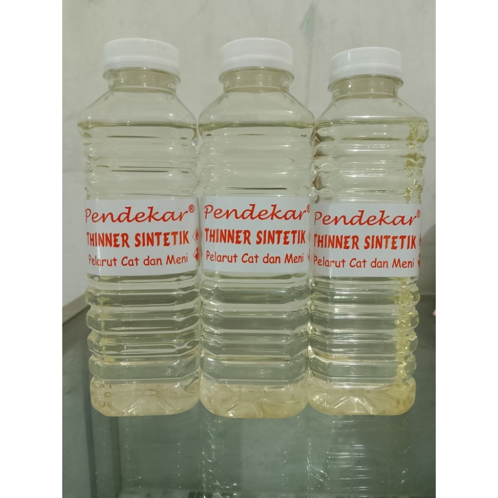 Jual Thiner Botol PENDEKAR 250ml Thiner Sintetik pelarut cat dan meni ...