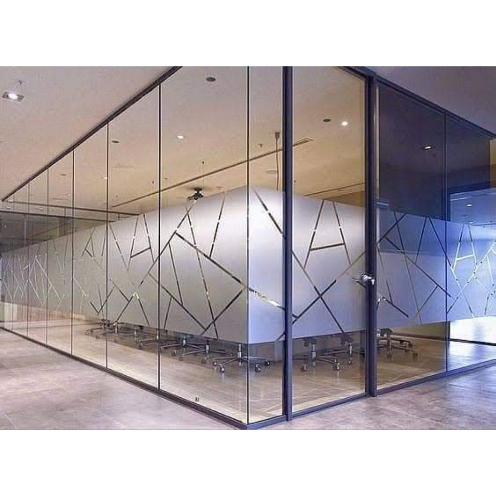 Jual Partisi atau penyekat ruangan full kaca tempered glass custom ...