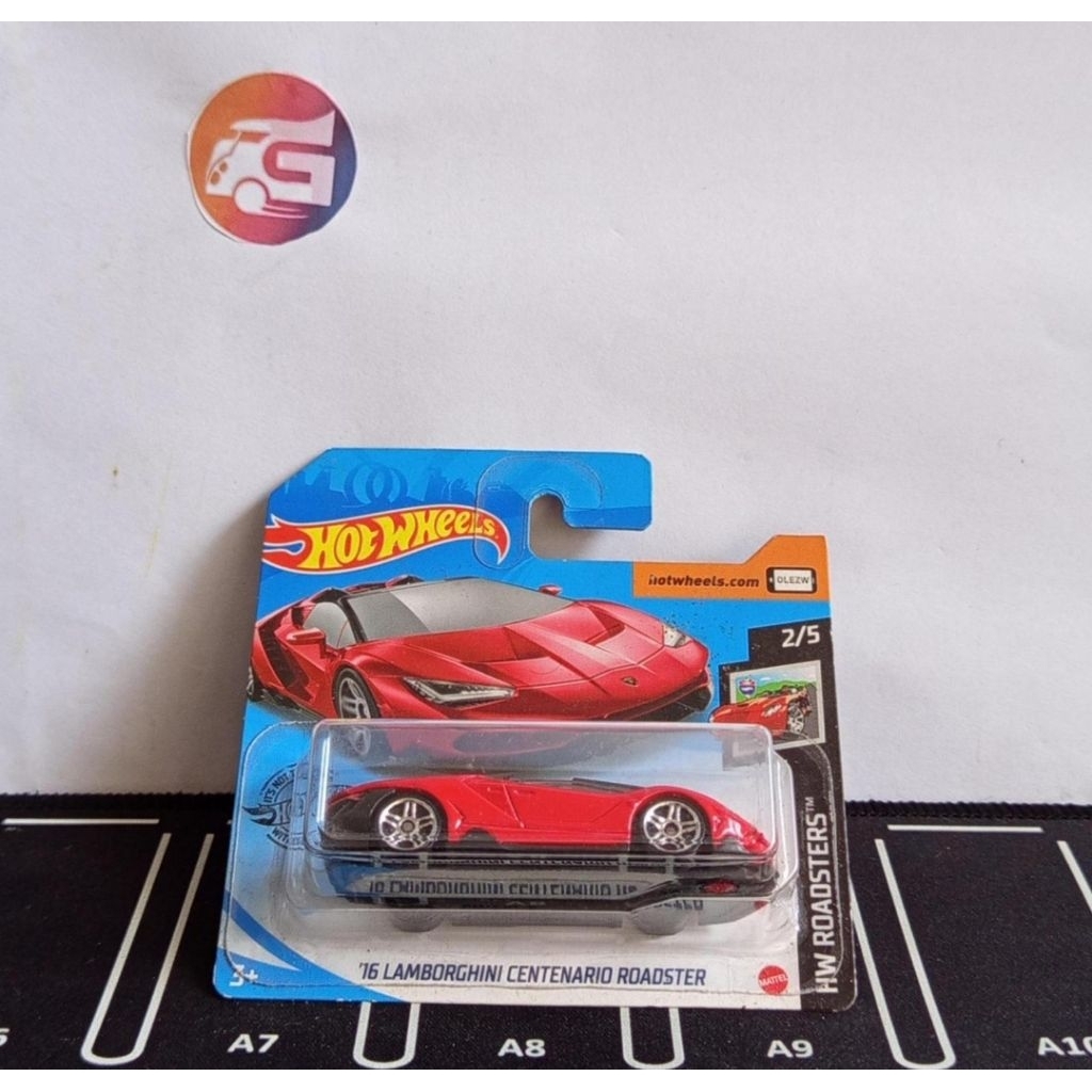 Jual Hot wheels lamborghini centenario merah short card | Shopee Indonesia