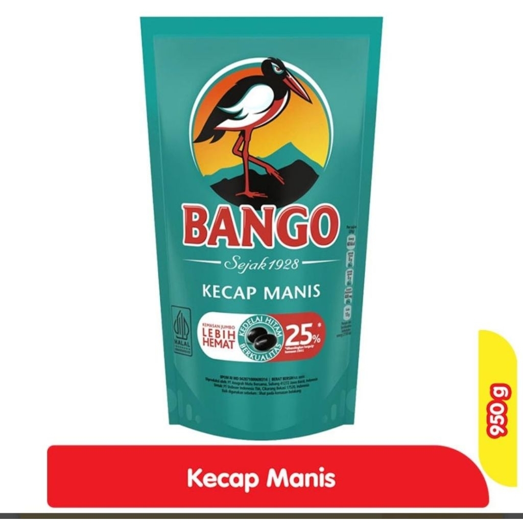Jual Bango Kecap Manis refiil 950g exp 05 september 2026 | Shopee Indonesia