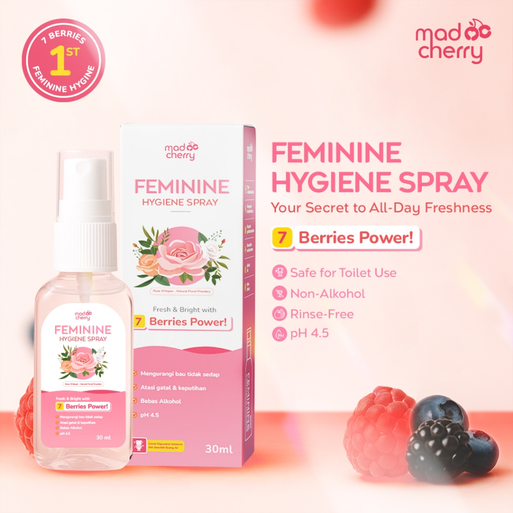 Jual MAD CHERRY Feminine Hygiene Spray- Parfum Miss V + Mencerahkan ...