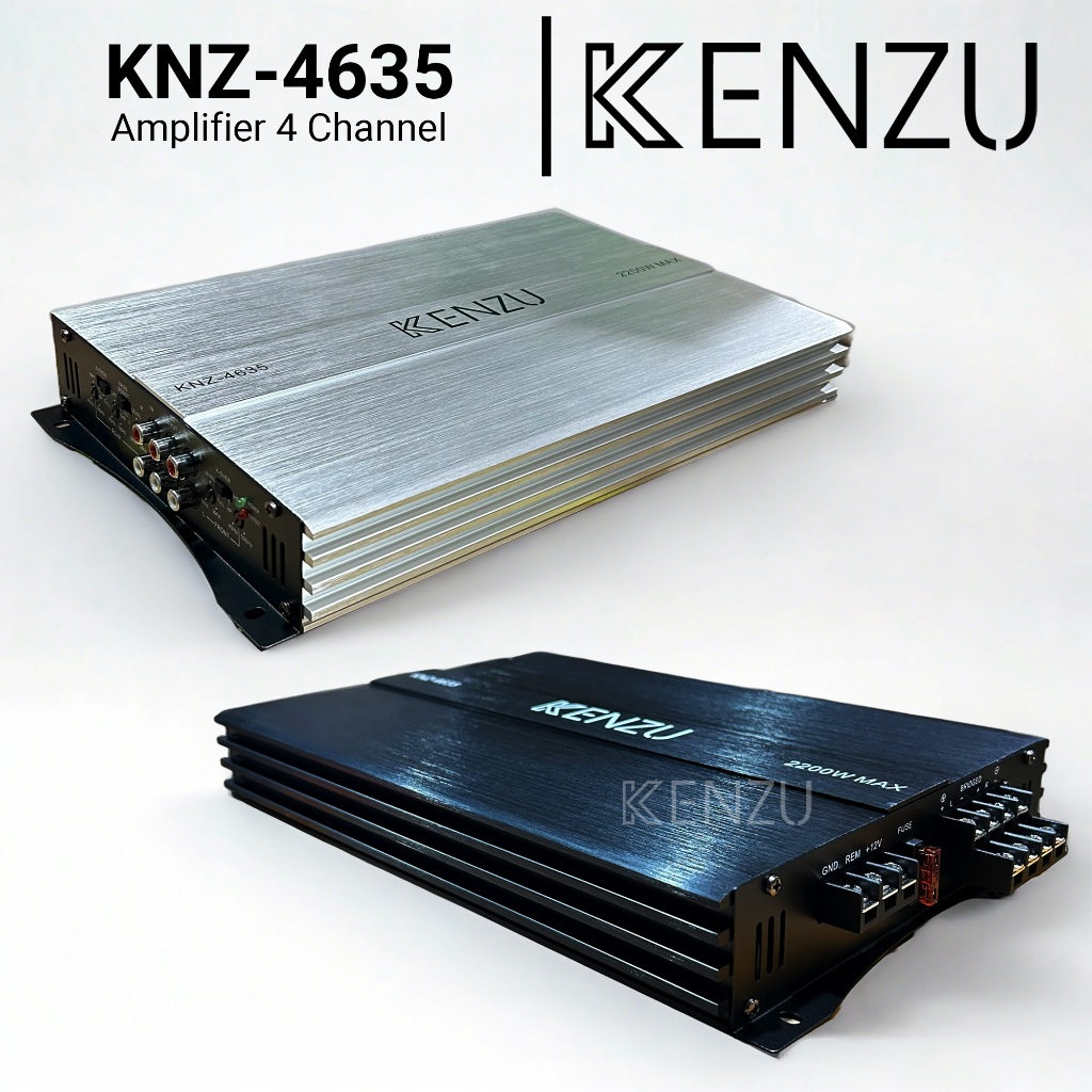 Jual KENZU KNZ-4635 Power Amplifier 4 Channel | 2200W Max PMPO, Suara ...