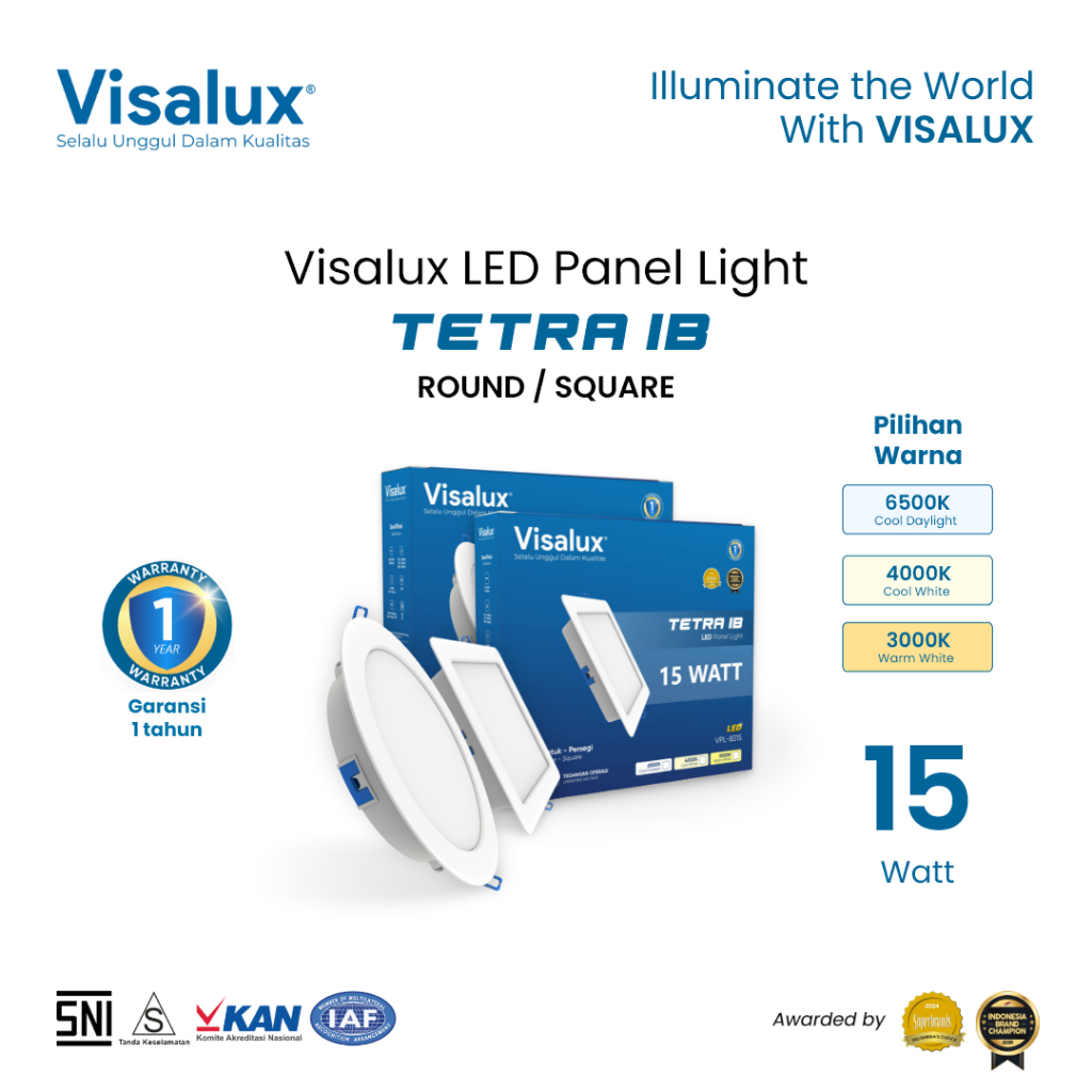 Jual Visalux Tetra LED Panel Light Inbow Lampu Plafon Rumah Downlight ...