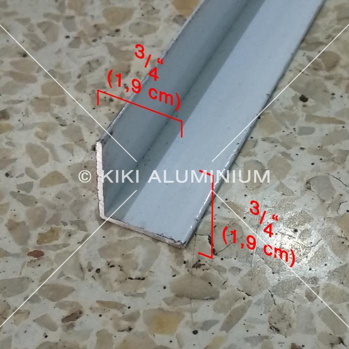 Jual Siku L Aluminium - Sama Sisi - Ukuran 1,9 cm x 1,9 cm (3/4 Inch ...