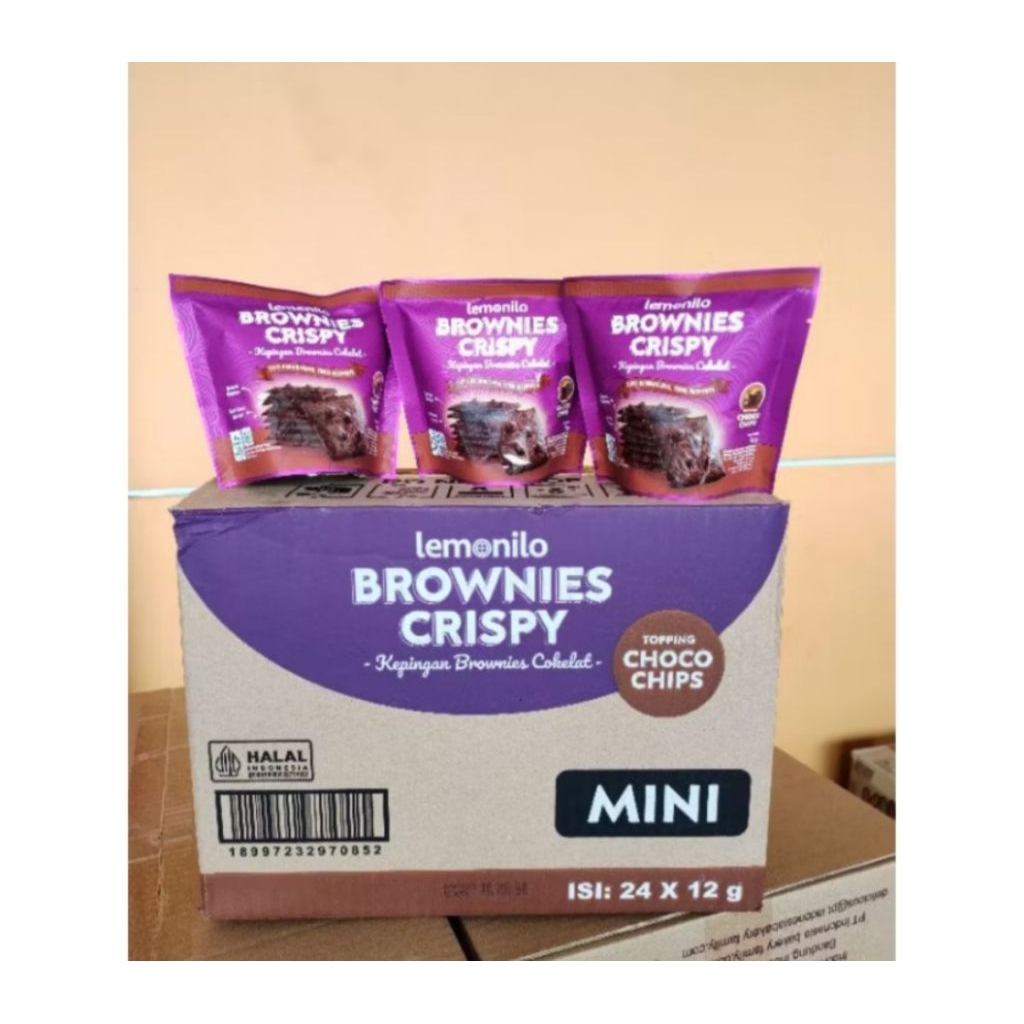 Jual Lemonilo Brownies MINI Crispy 12Gr (1Dus: 24pcs) Brownies mini ...