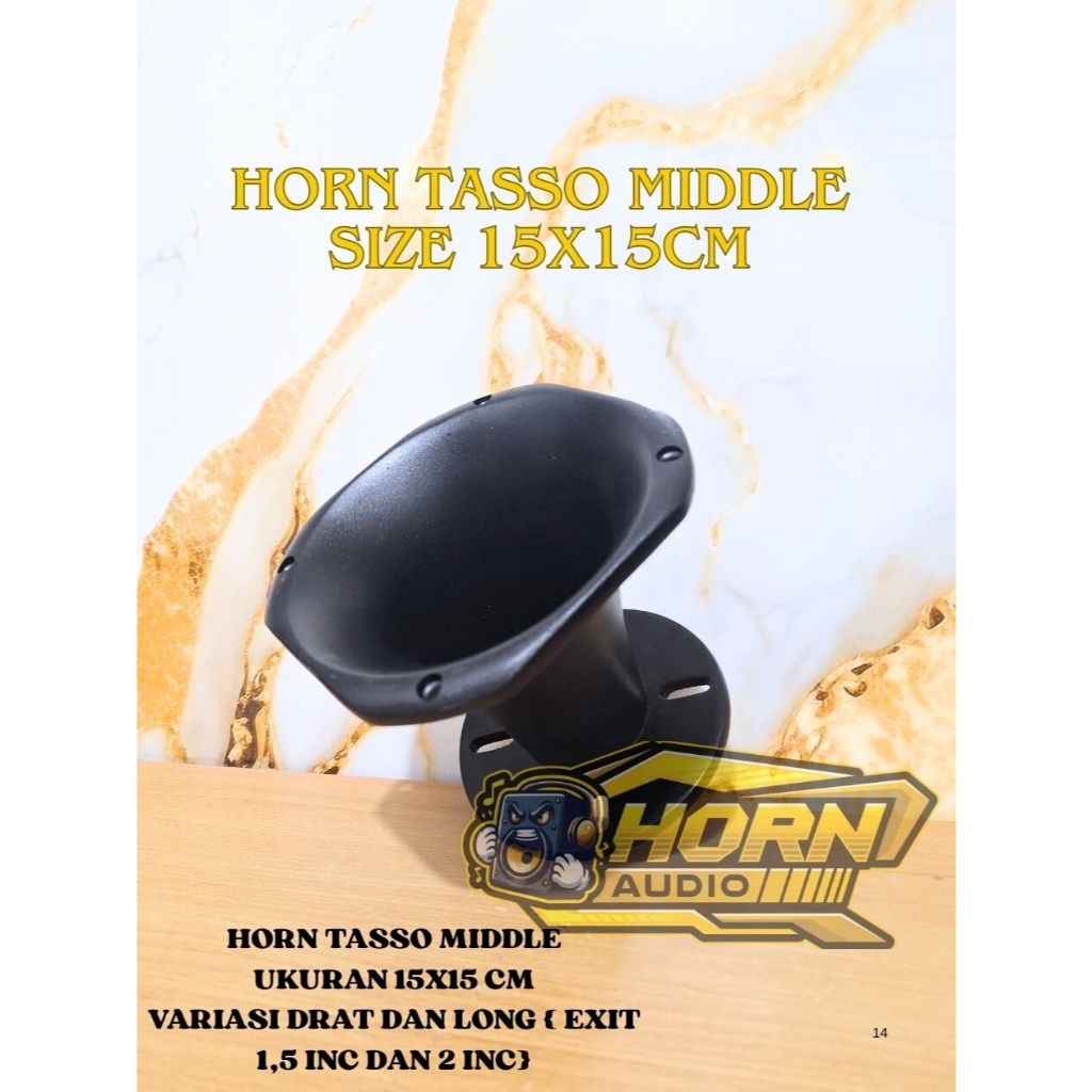 Jual Horn Tasso Middle Ukuran 15x15 CM Drat dan Long bahan Alumunium ...