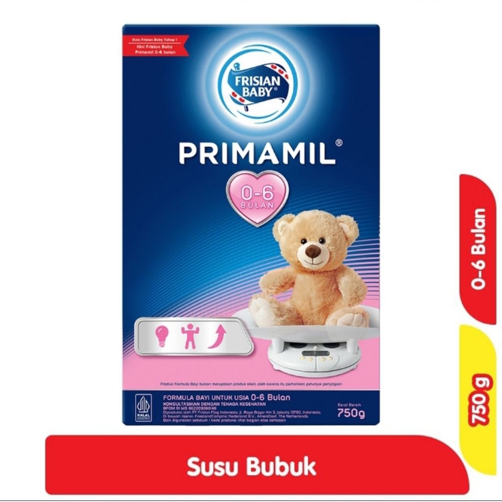 Jual Frisian Baby Primamil Susu Formula Bayi 0-6Bulan 750 g | Shopee ...