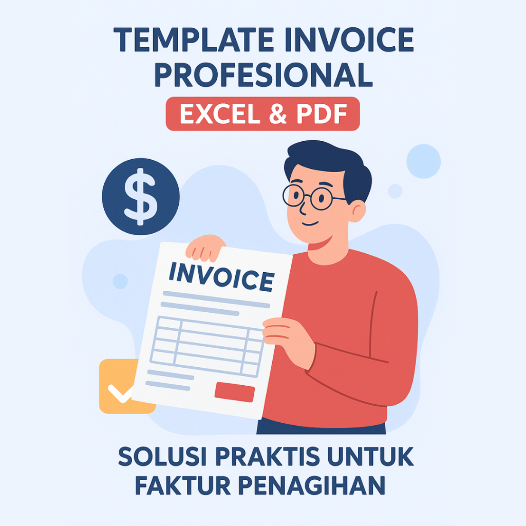 Jual (50) Template Invoice Profesional Excel & PDF – Faktur Penagihan ...