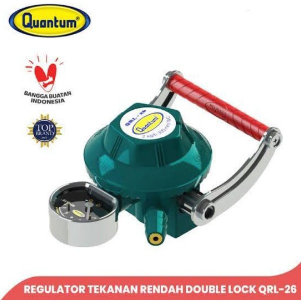 Jual Regulator Quantum Double Lock QRL-26 + Meter - Regulator Quantum ...
