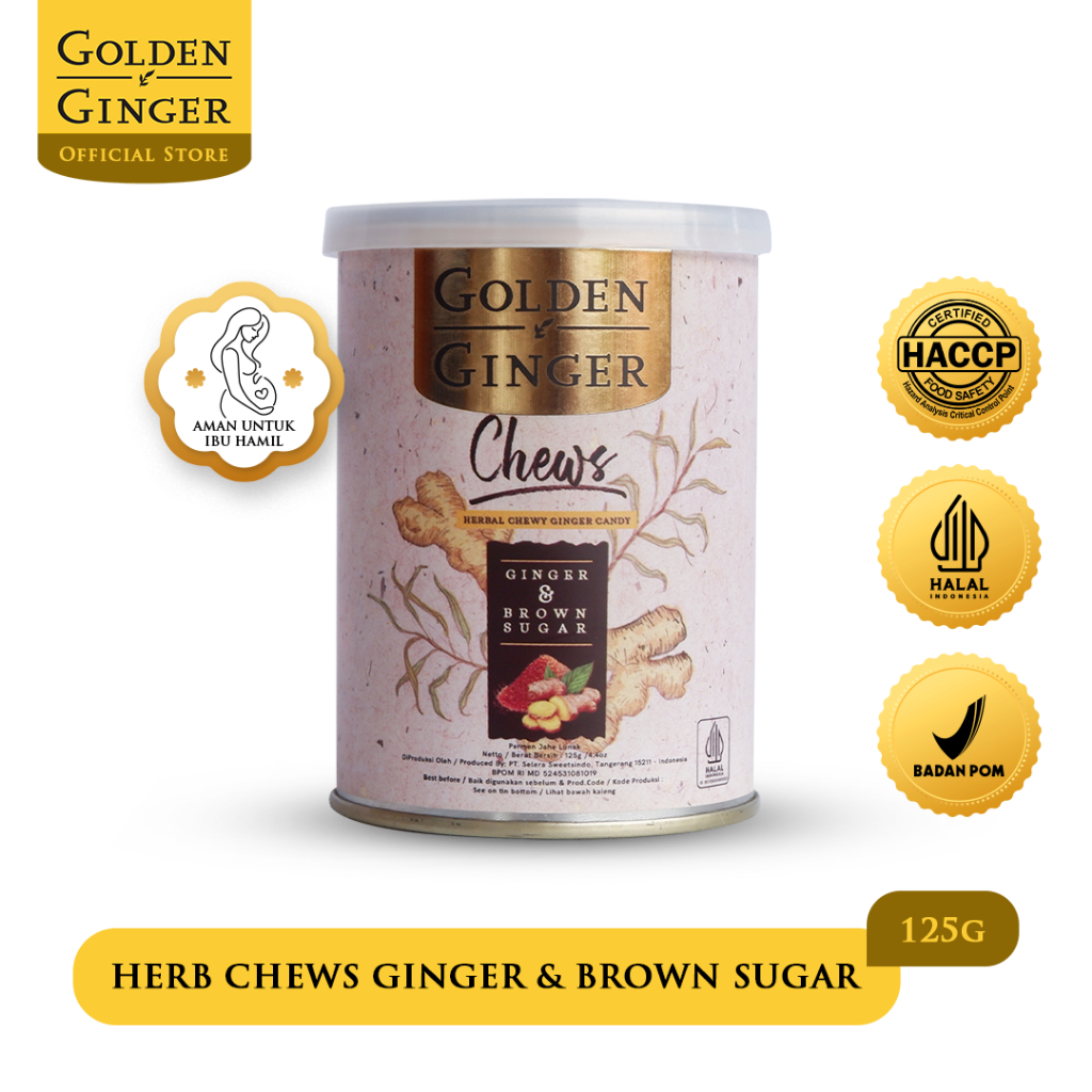 Jual Golden Ginger Herb Chews Ginger & Brown Sugar (CAN) | Shopee Indonesia