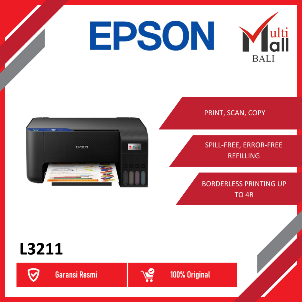 Jual Printer EPSON L3211 TKDN InkTank Multifungsi Print Scan Copy ...