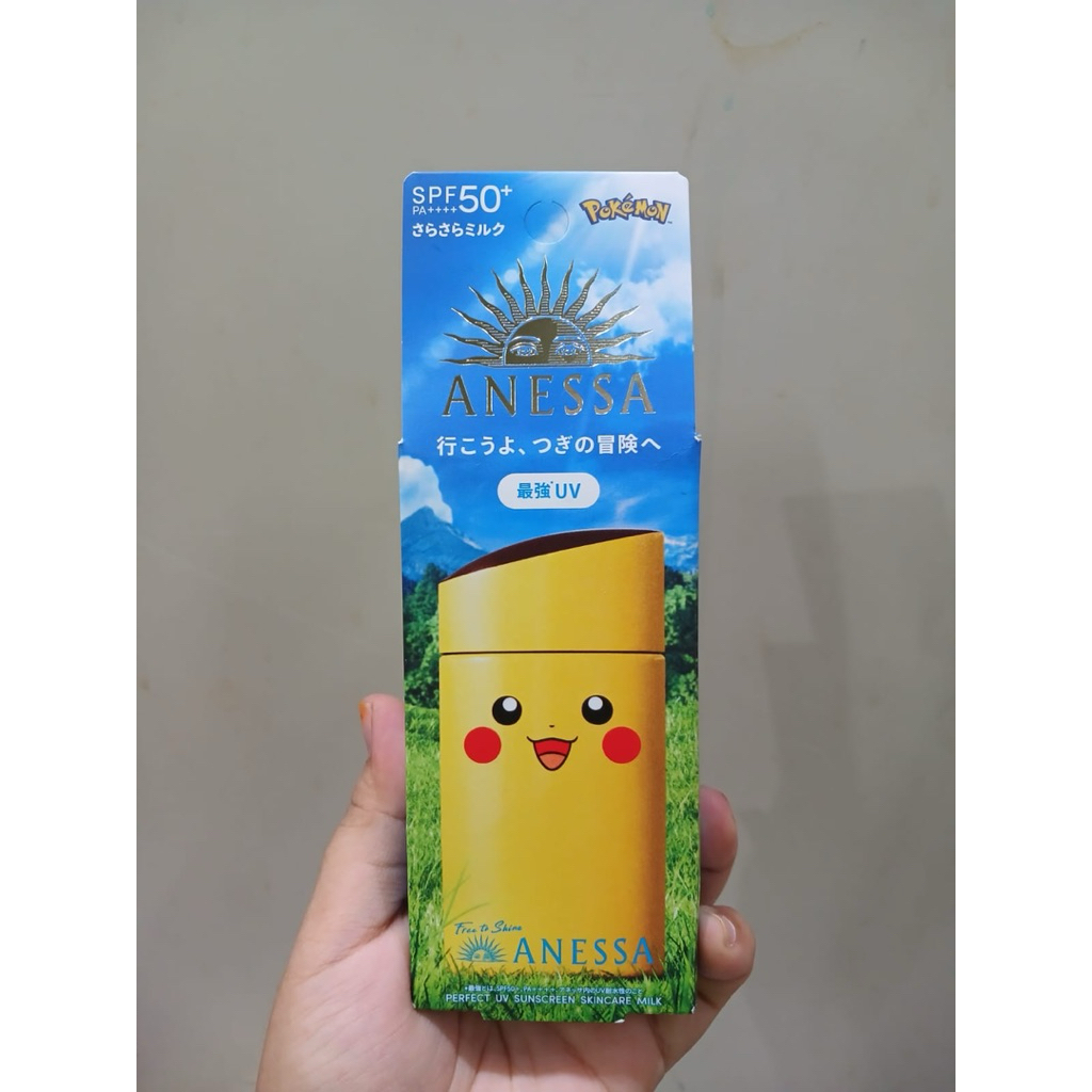 Jual Anessa Perfect UV Sunscreen Skincare MIlk 60ml - Pokemon Limited ...