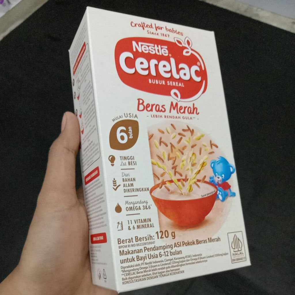 Jual CERELAC 6+ RASA BERAS MERAH, KACANG HIJAU,APEL JERUK DAN PISANG ...