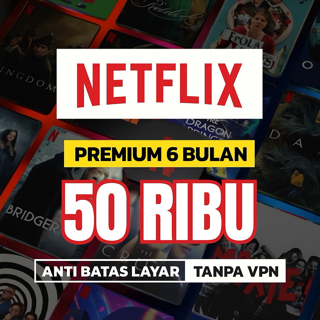 Jual 6 BULAN NETFLIX PREM TANPA VPB SUB INDO AMAN AMANAH | Shopee Indonesia