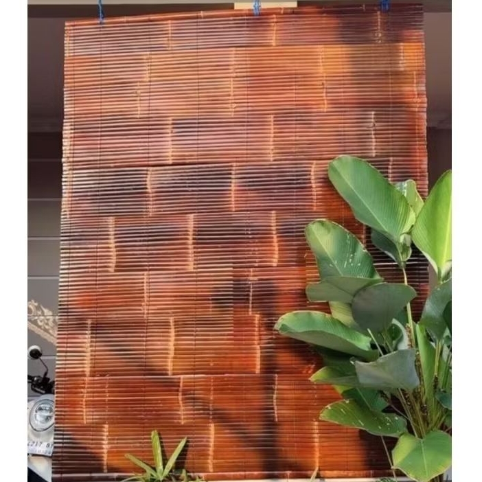 Jual Tirai bambu Wulung hitam 1,5x1,5m/L1,5xT2m/ 1,2x2 /1,3x2m Vernis ...