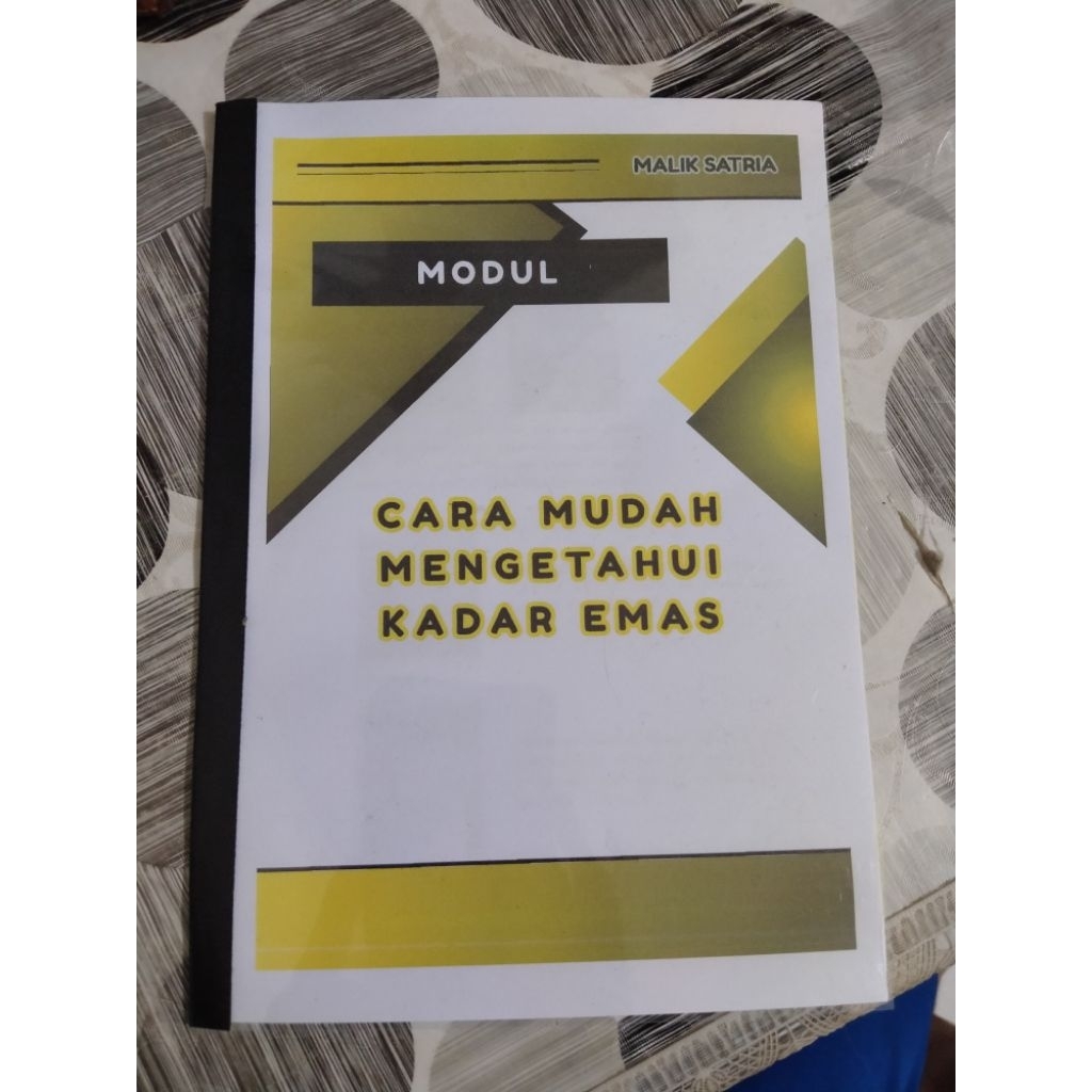 Jual modul Buku Cara Mudah Mengetahui Kadar Emas Dengan Menggunakan ...