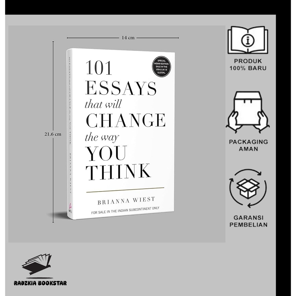 Jual (ENGLISH) 101 Essays That Will Change The Way You Think by Brianna ...