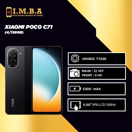 Jual POCO C71 (4+4GB/128GB) Performa Cadas | Layar Cadas 6.88" 120Hz ...