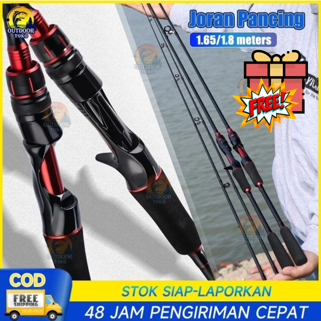 Jual Carbon Fiber Spinning Fishing Rod Max Drag 10kg Baitcasting ...