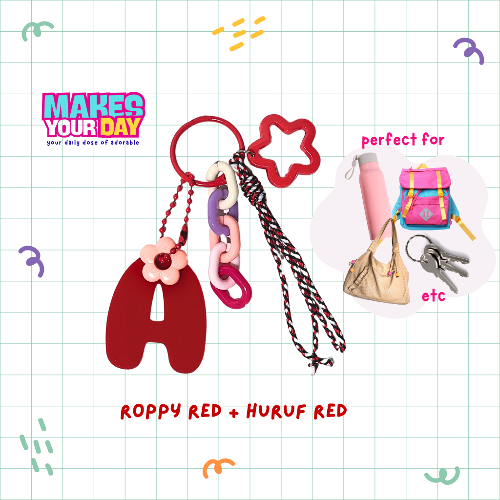Jual Makesyourday - Roppy Rope red Custom Ganci Tumblr Bagcharm ...