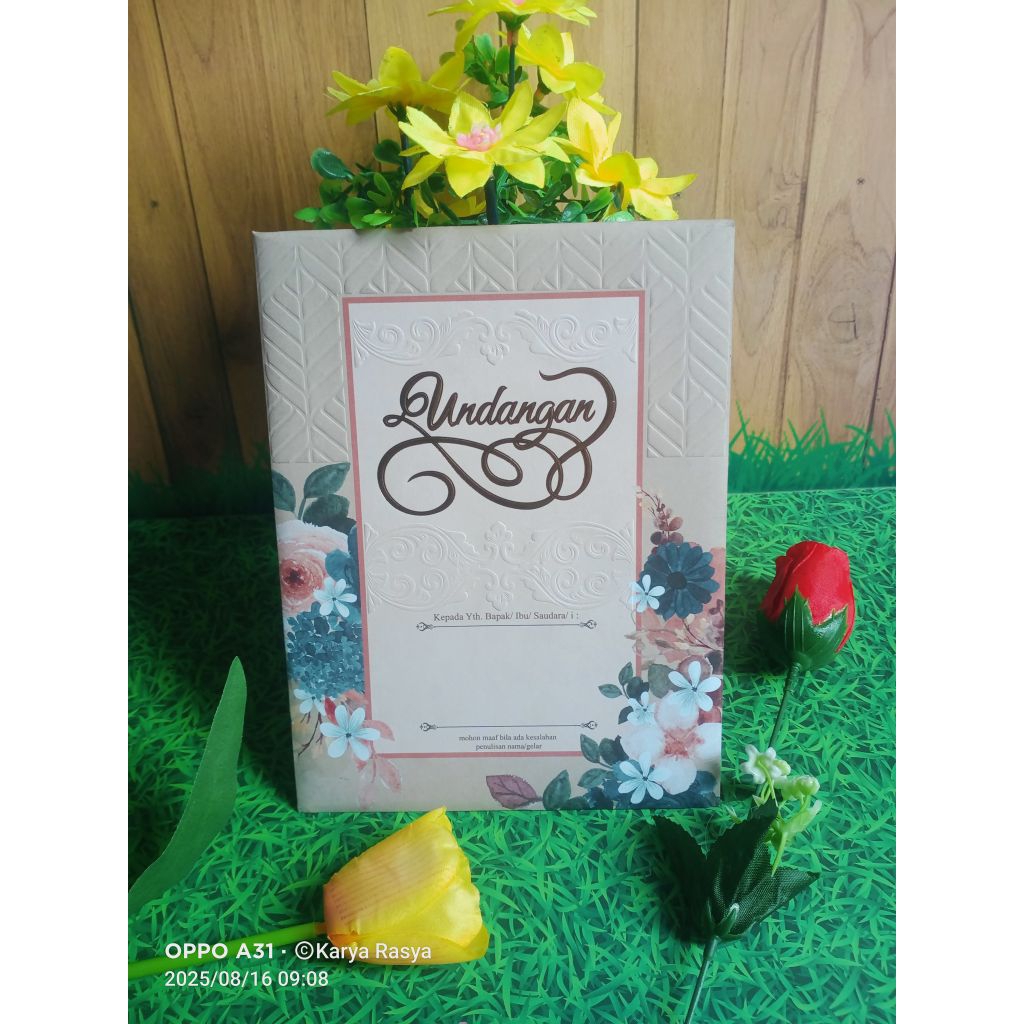 Jual (Bisa order 10 pcs) Cetak Undangan Pernikahan Hard Cover VIP Murah ...