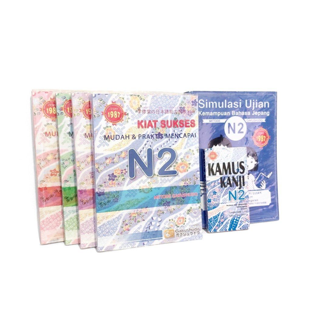 Jual (Set) Buku Gakushudo JLPT N2 N3 N4 N5 Kamus Jepang N2 Simulasi ...
