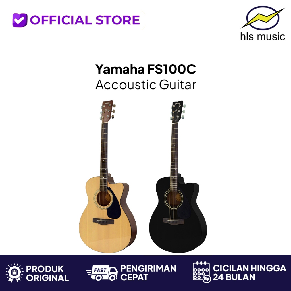 Jual Gitar Akustik FS100 / FS100C Yamaha Original | Shopee Indonesia