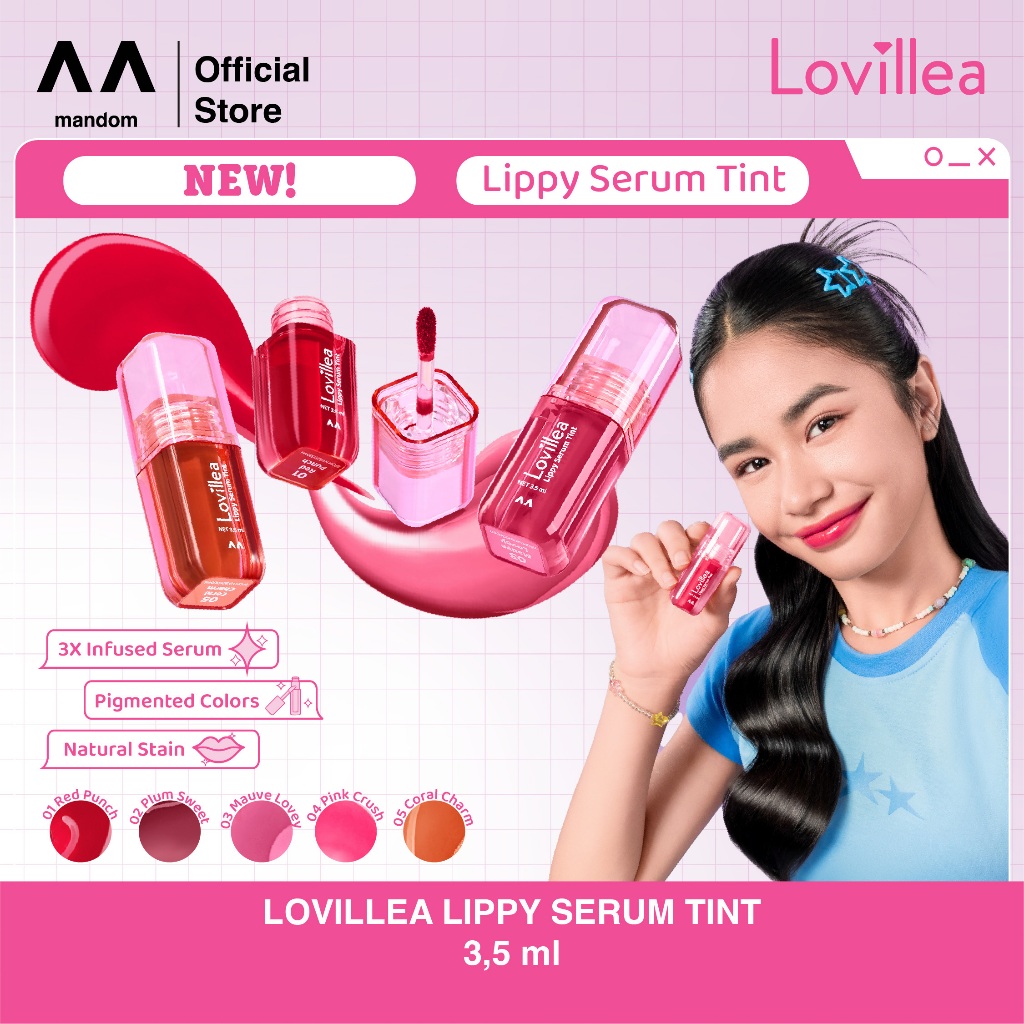 Jual LOVILLEA Lippy Serum Tint 3.5ml | Shopee Indonesia