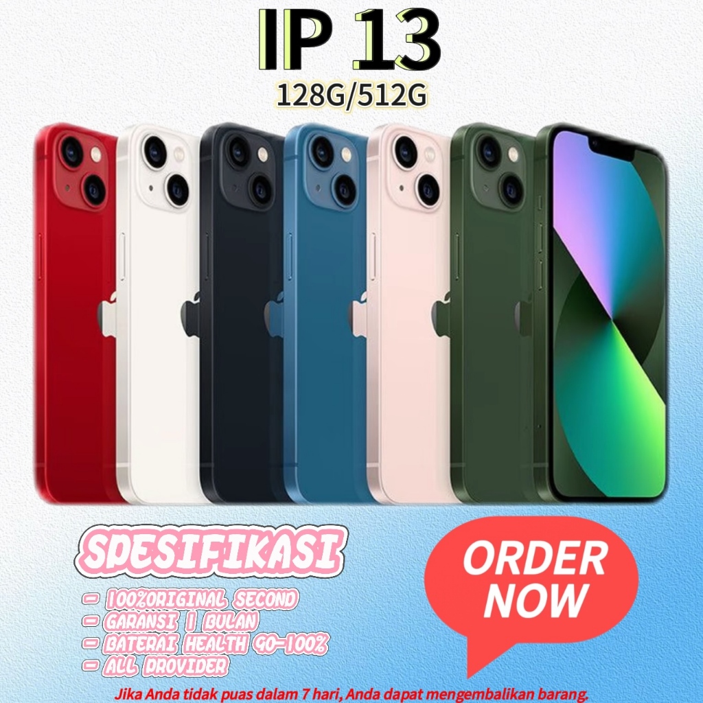 Jual IP 13 14 15 128GB/256GB/512GB second-100% original fullset box ...