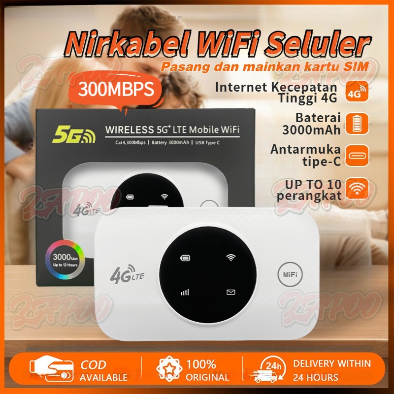 Jual Modem Wifi USB 4G Portabel Kecepatan 300Mbps Mendukung Semua ...