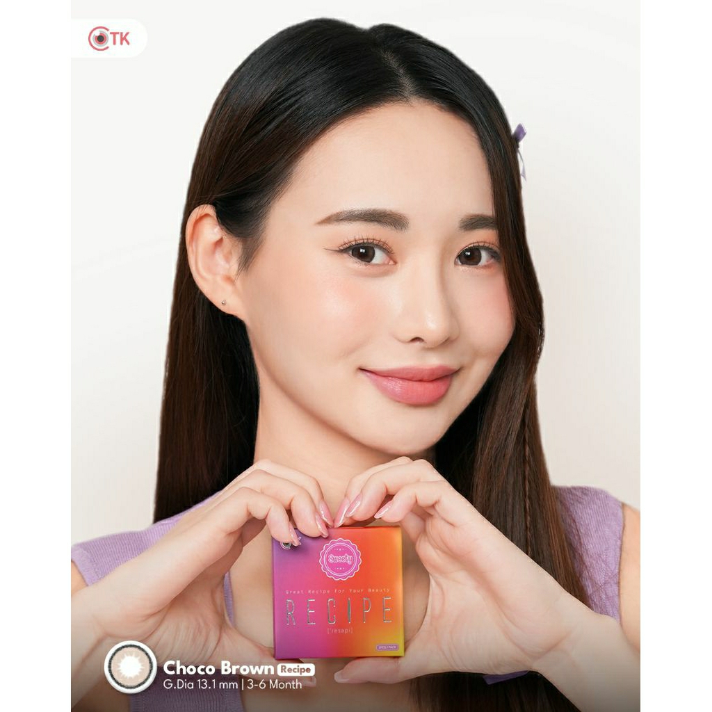 Jual Softlens Warna RECIPE MINUS & NORMAL CHOCO BROWN 14.5 MM -0.50 S.D ...