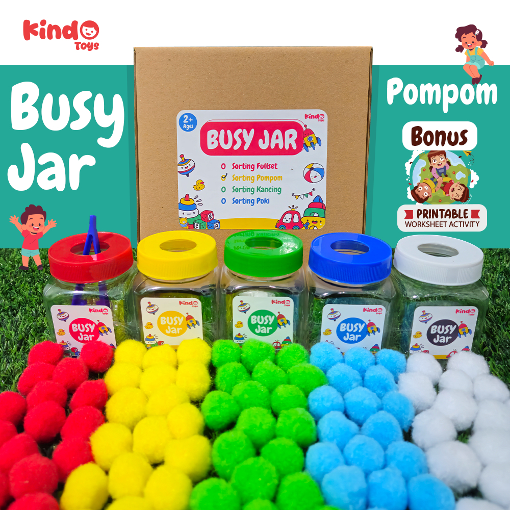 Jual Busy Jar Mainan Montessori Edukasi Sensorik Motorik Anak 1 2 3 4 5 ...