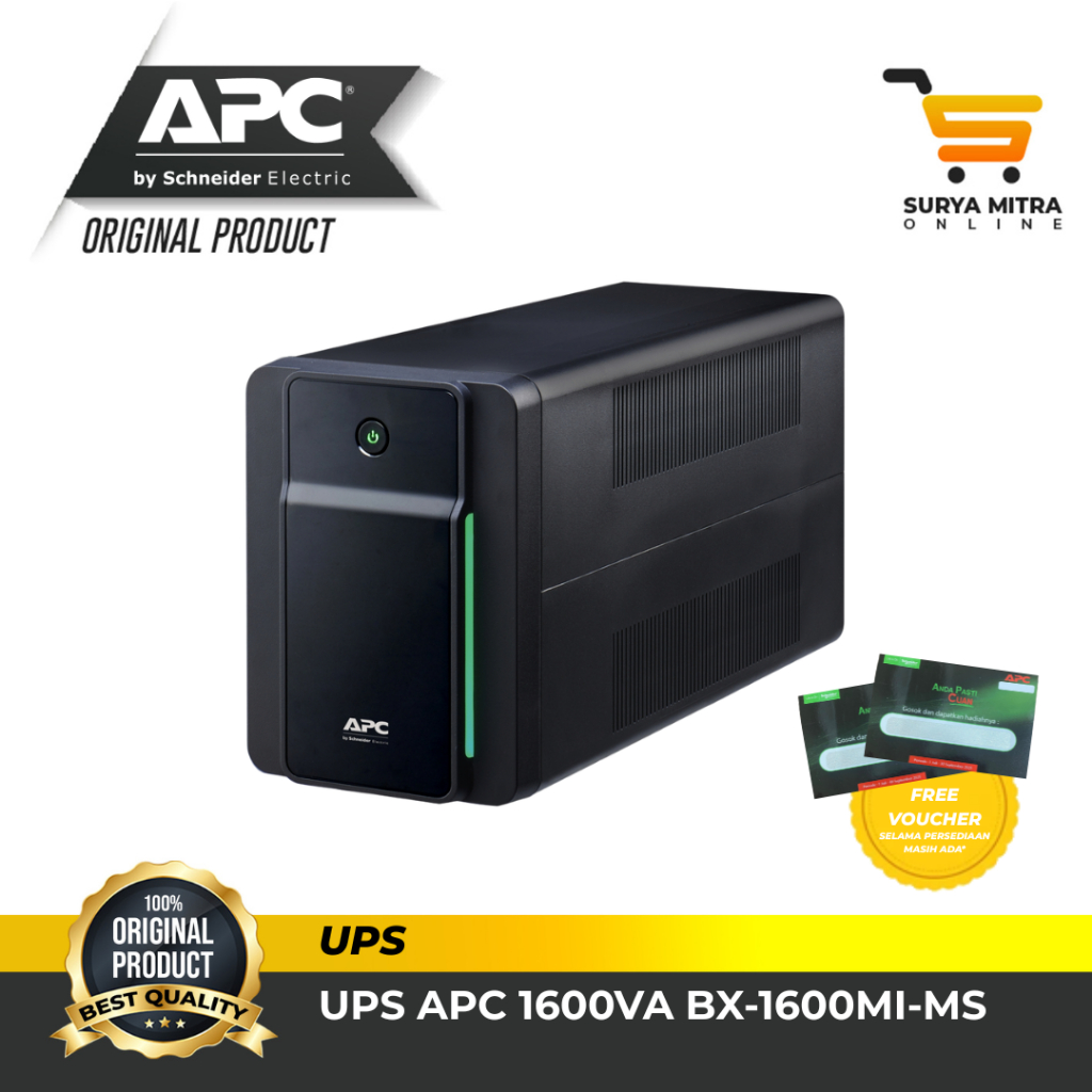 Jual UPS APC BX1600 BX1600MI-MS / BVG1600I-GR 1600VA 900W Easy UPS ...