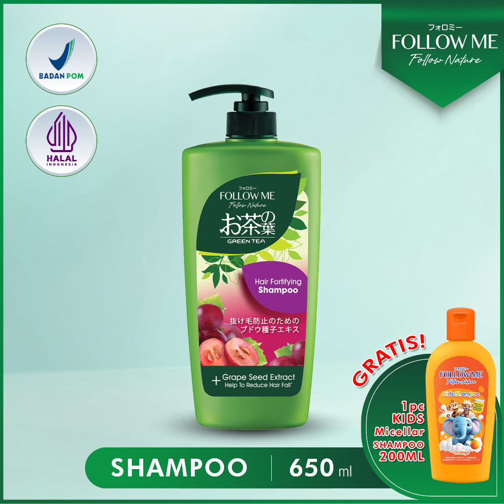 Jual FOLLOW Me Follow Nature - GREEN TEA - HAIR FORTIFYING (ANTI-HAIR ...