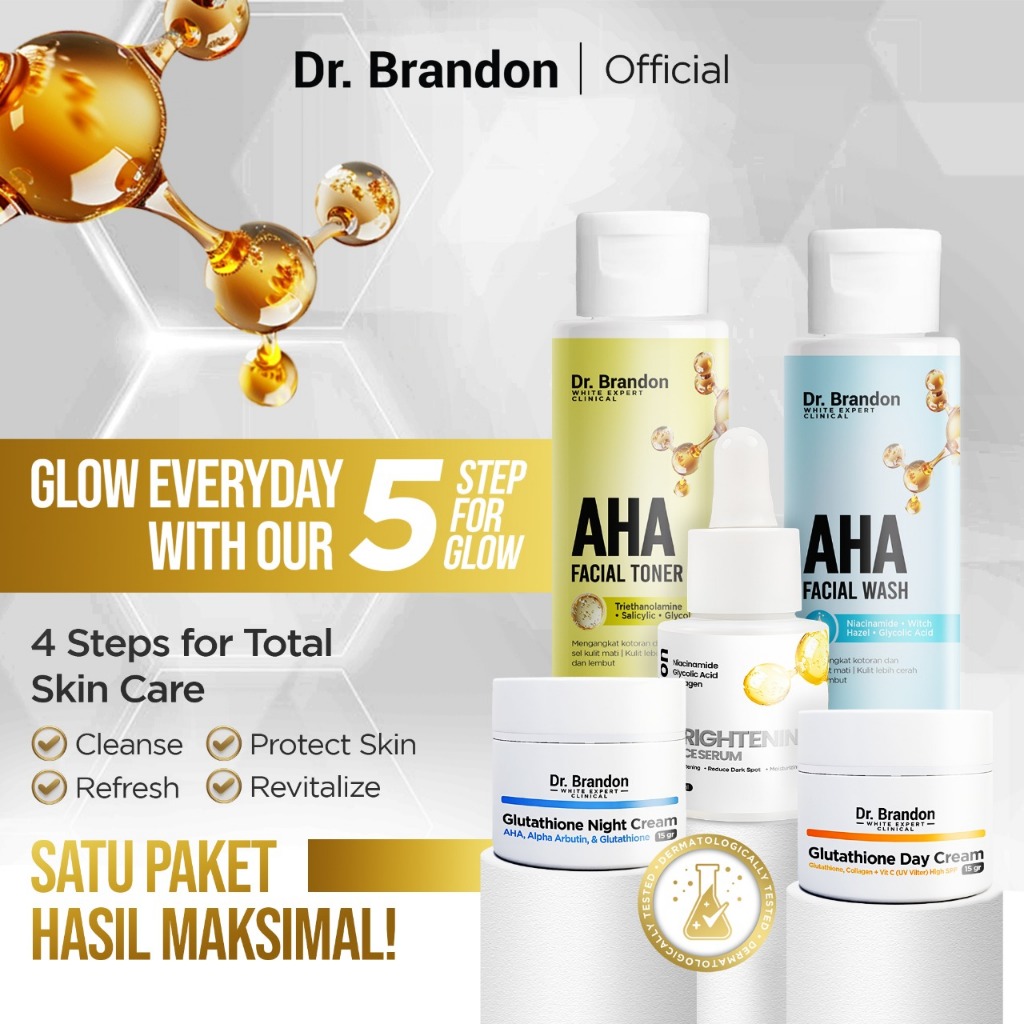 Jual Dr. Brandon Whitening & Glowing Face Treatment Package ...