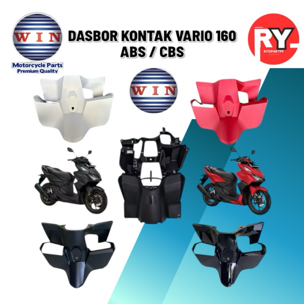 Jual WIN - Dek dasbor kontak dek kunci Vario 160 ABS CBS Merah dof ...