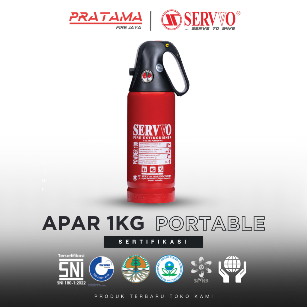 Jual APAR 1KG ABC POWDER SNI SERVVO | Shopee Indonesia