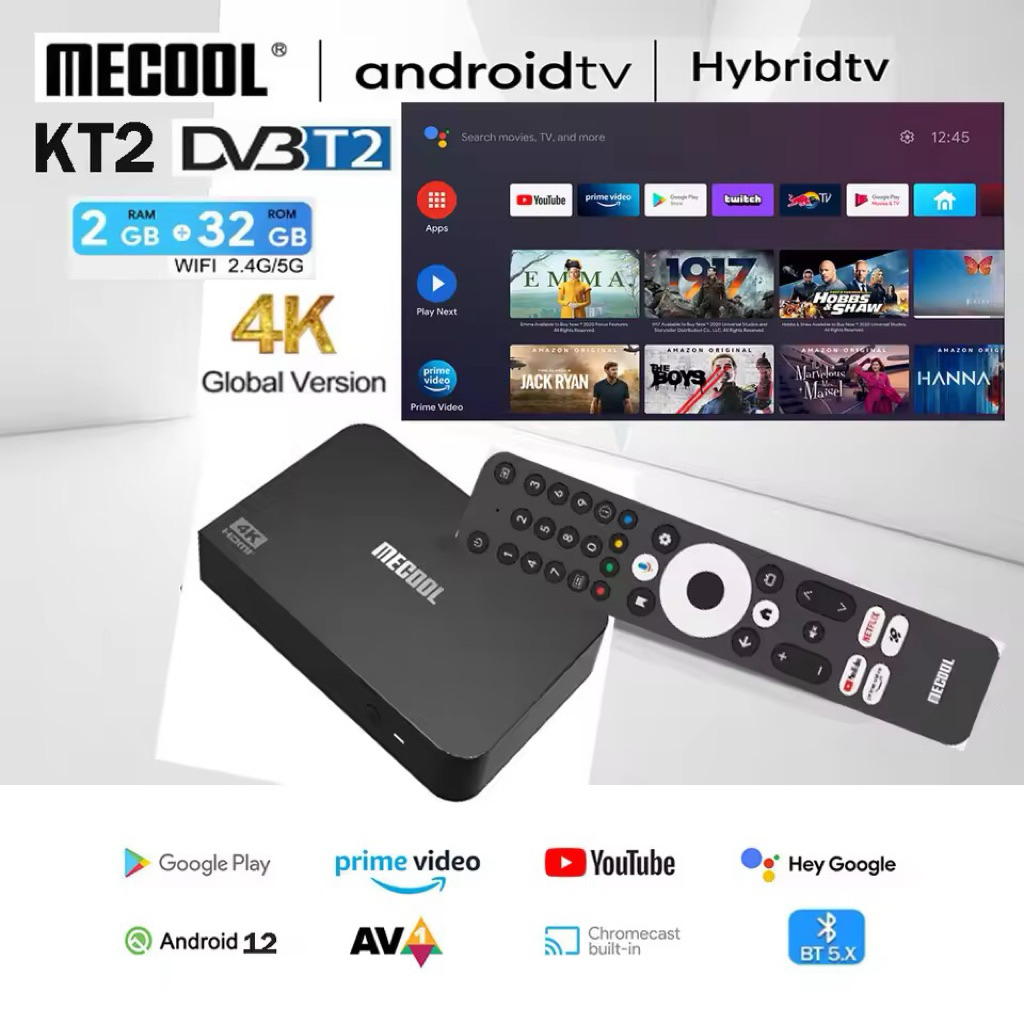 Jual MECOOL KT2 android box tv + dvb t2 set to box | Shopee Indonesia