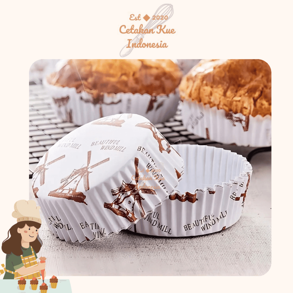Jual (CKI) Paper Cup Case Roti Bulat Holland Isi 50 Pcs | Shopee Indonesia