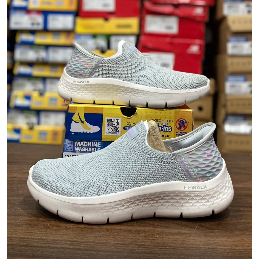 Jual Skechers GO WALK FLEX 124822 GYLV Wanita size 36(23cm)(1)-37(24cm ...