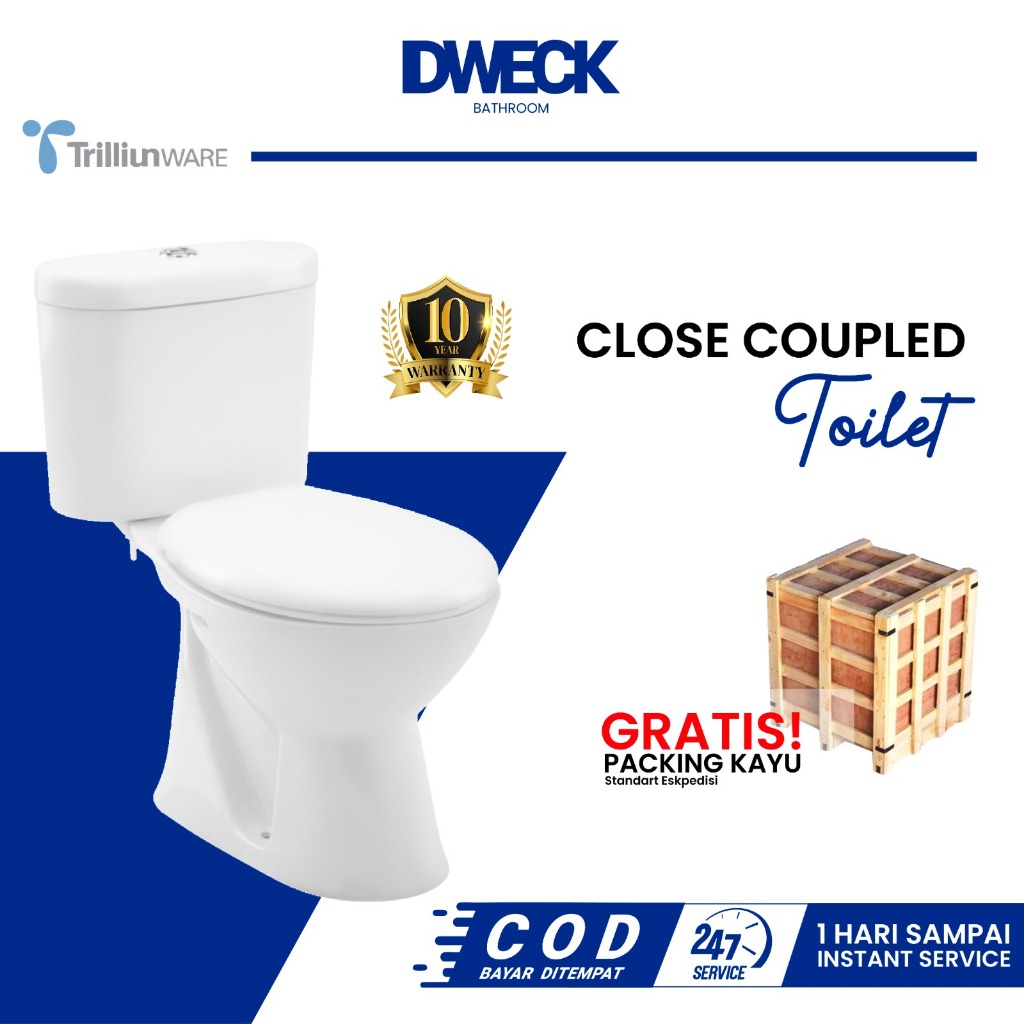 Jual Closet Duduk TRILLIUNWARE Original Toilet WC Sitting Toilet Wc ...