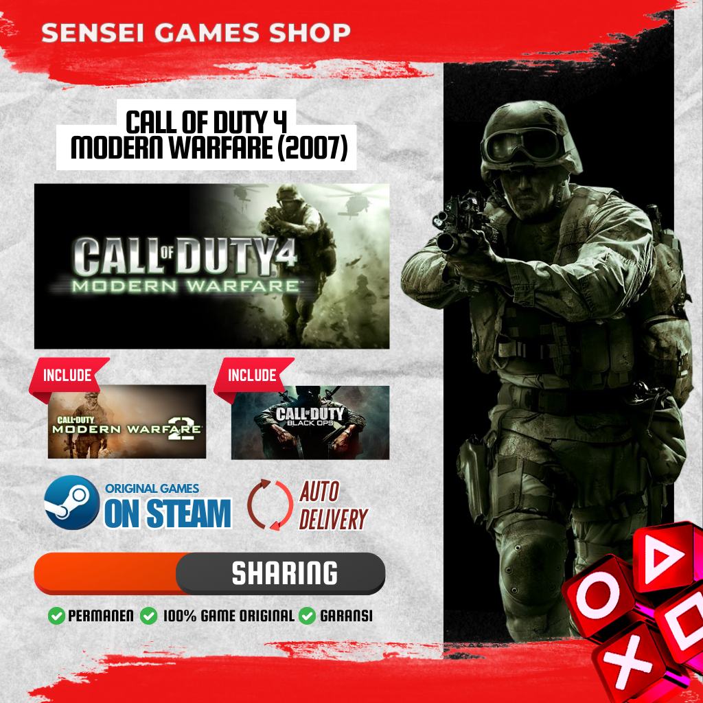 Jual [BONUS STEAM KEY] Call of Duty 4: Modern Warfare (2007), Call of ...