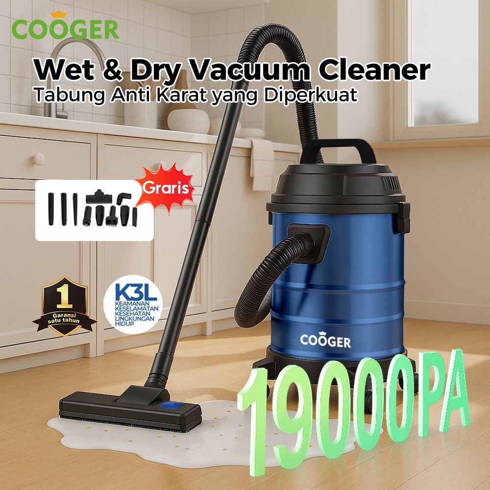 Jual COOGER Vacuum Cleaner Wet And Dry Pro Mini Anti Karat Dengan ...