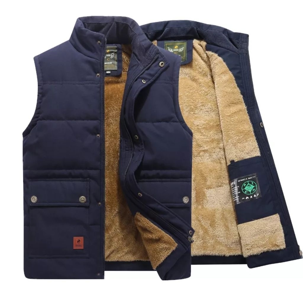 Jual vest outdoor/rompi bulu/rompi pria/rompi winter korea style/rompi ...