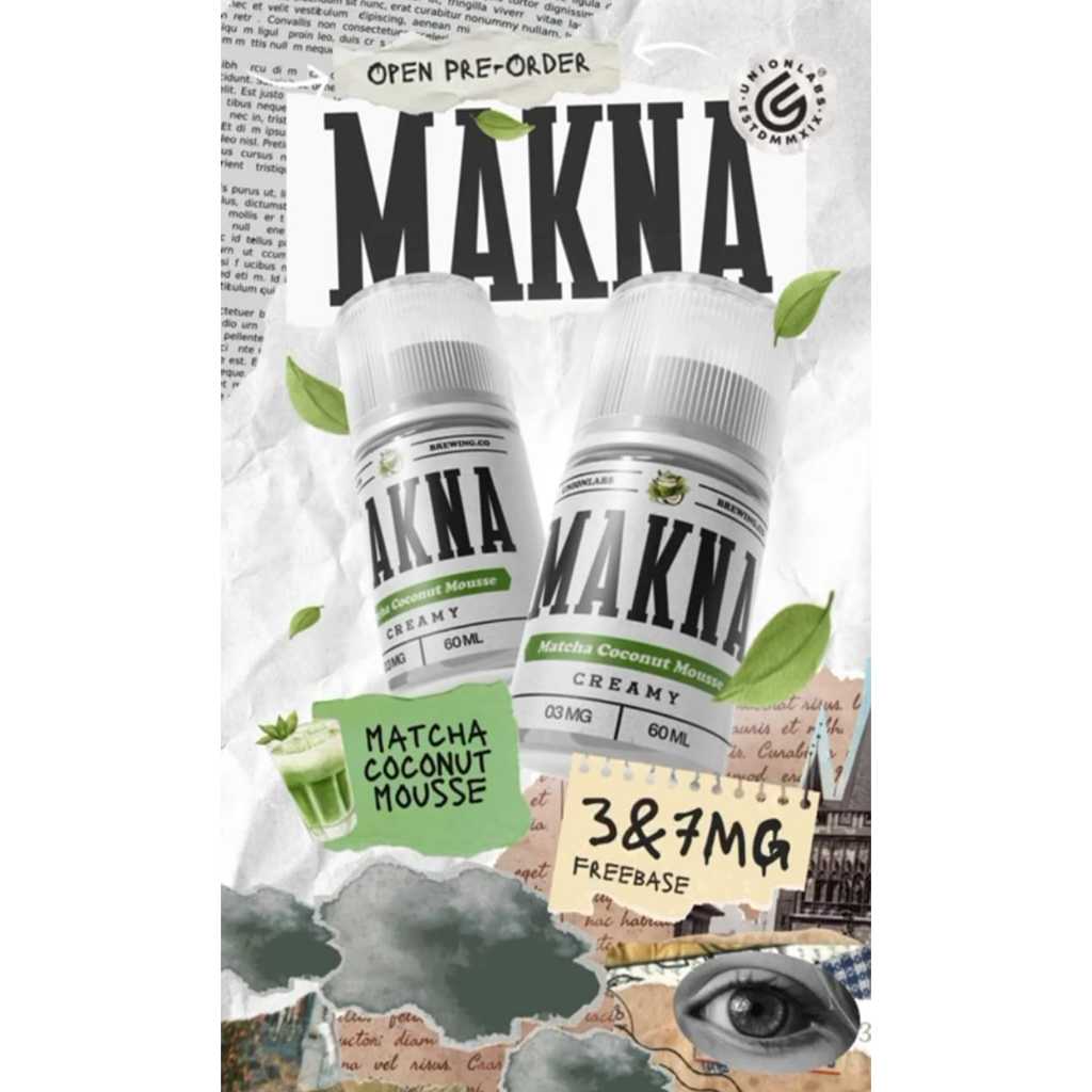 Jual MAKNA V4 MATCHA COCONUT MOUSSE 60ML 3MG 7MG BY UNIONLABS | Shopee ...