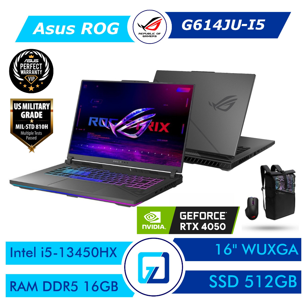 Jual ASUS ROG STRIX G16 G614JU INTEL CORE i5 13450HX RTX4050 6GB RAM ...