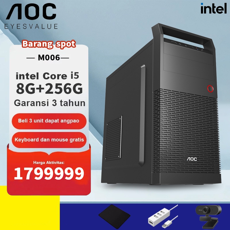 Jual AOC Intel I3 I5 I7 PC Gaming Full Set Mini Komputer Desktop Cocok ...