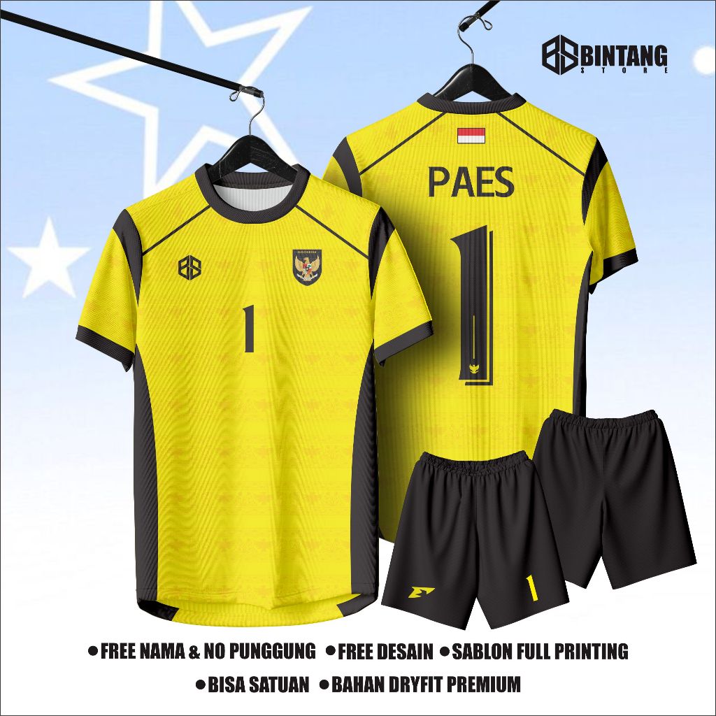 Jual Jersey Fantasi Timnas Indonesia Kiper 2025 Free Custom Nama Nomor ...